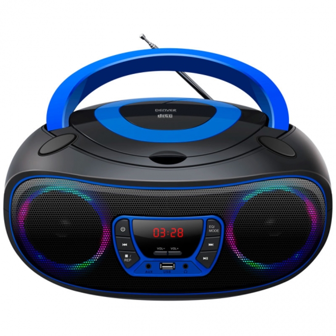 RADIO CD DENVER TCL-212 MP3 USB BLUETOOTH AZUL | EuropeanPC