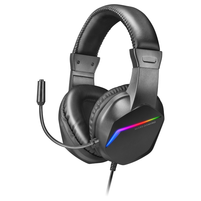 Auriculares Mars Gaming MH122 3.5mm RGB negro | EuropeanPC