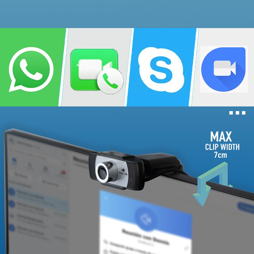 WEBCAM NGS XPRESS CAM 720 HD NEGRO | EuropeanPC